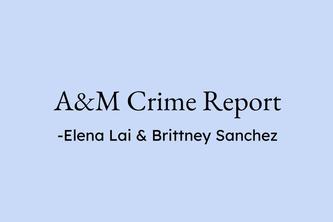 A&M Crime Report | Devpost