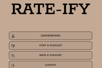 Rate-ify | Devpost