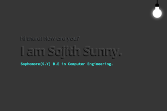 Personal Portfolio - Sojith Sunny | Devpost