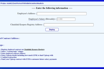 ChainPay: Seamless Salary Automation with Chainlink Keepers | Devpost