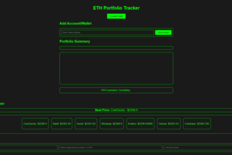 ETH Portfolio Tracker | Devpost