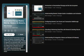 Decentralized Storage Mastery@Sia: Renterd, S3, Rclone & API | Devpost