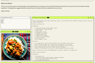 What-is-for-dinner? | Devpost