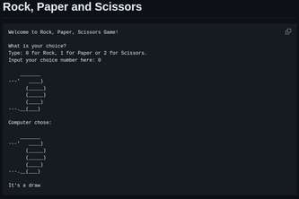 Rock, Paper and Scissors Game | Devpost