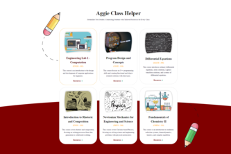 Aggie Class Helper | Devpost
