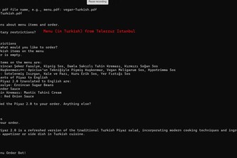 Restaurant Menu Bot | Devpost