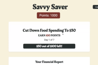 Savvy Saver | Devpost