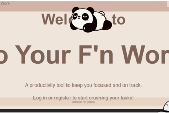 Do Your F'n Work! | Devpost