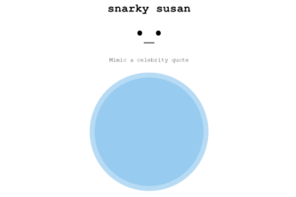 Susan the Snarky Cinephile | Devpost