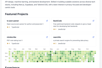 Github Resume | Devpost