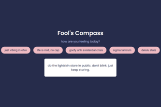Fool's Compass | Devpost