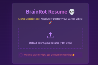 Brainrot Resume Roaster | Devpost