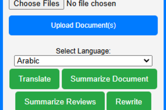 Document Translator & Summarizer Chrome Extension | Devpost