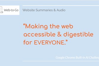 Web-to-Go - A Google Chrome Extension Built with Gemini Nano | Devpost