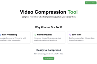 Video compression tool using ffmpeg | Devpost
