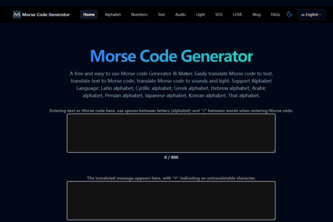 morse code translator | Devpost