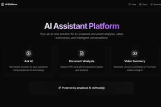 AI Assistant Platform | Devpost