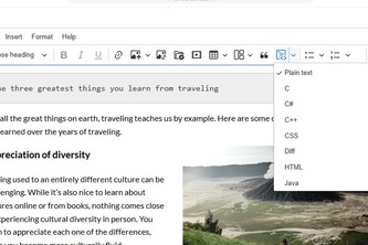 Add and configure the code block plugin with CKEditor | Devpost