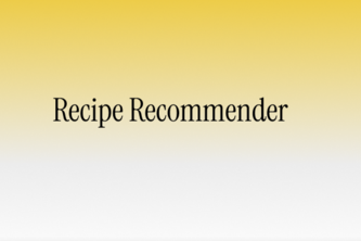 Recipe Recommender | Devpost