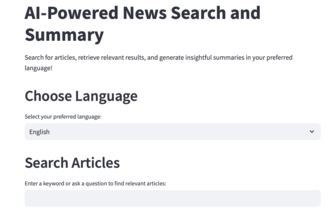 AI-Powered News Search and Summary | Devpost