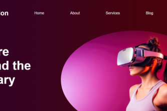 Virtual Reality Vision landing Page | Devpost