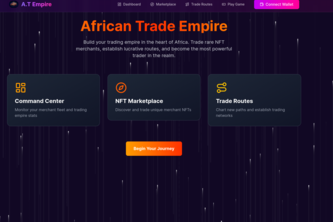 African Trade Empire | Devpost