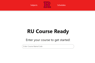 RU Course Ready | Devpost