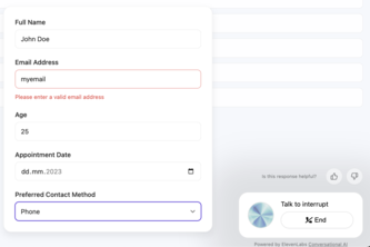 Generative UI Toolkit For ElevenLabs Conversational AI Agent | Devpost