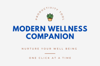 Modern Wellness Companion | Devpost