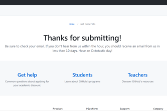 Applying for github student's developer pack | Devpost