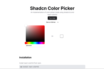shadcn-color-picker | Devpost