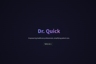 Dr. Quick | Devpost