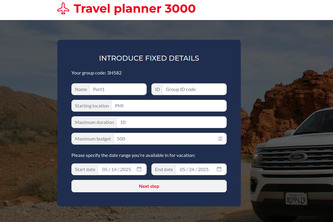 Travel Planner 3000 | Devpost