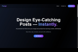 Fasign - Design Eye Catching Posts | Devpost