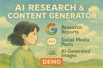 AI Research & Content Generator | Devpost