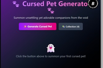 Cursed Pet Generator - Summon Your Unsettling Companions! | Devpost