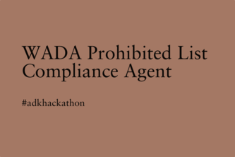 WADA Prohibited List Compliance Agent | Devpost