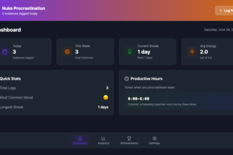 Nuke Procrastination | Devpost