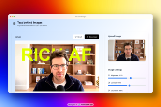 Text Behind Image | Devpost