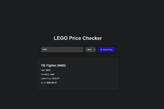 LEGO Price Generator | Devpost