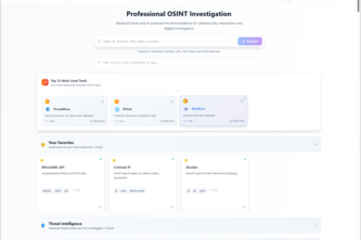 OSINT Tools Hub | Devpost