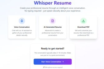 Whisper Resume | Devpost