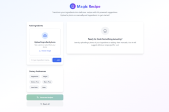 Magic Recipe AI | Devpost