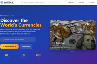 Numisworld Old and new world currency site. | Devpost