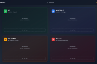 TaoMatrix – Eisenhower Matrix Productivity App | Devpost