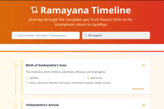 Ramayan Timeline | Devpost