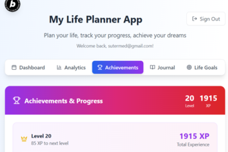 My Life Planner App | Devpost