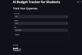 Budget Tracker for Students | Devpost