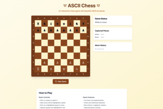 ASCII Chess | Devpost