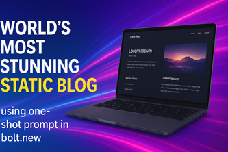 World's most stunning static blog | Devpost